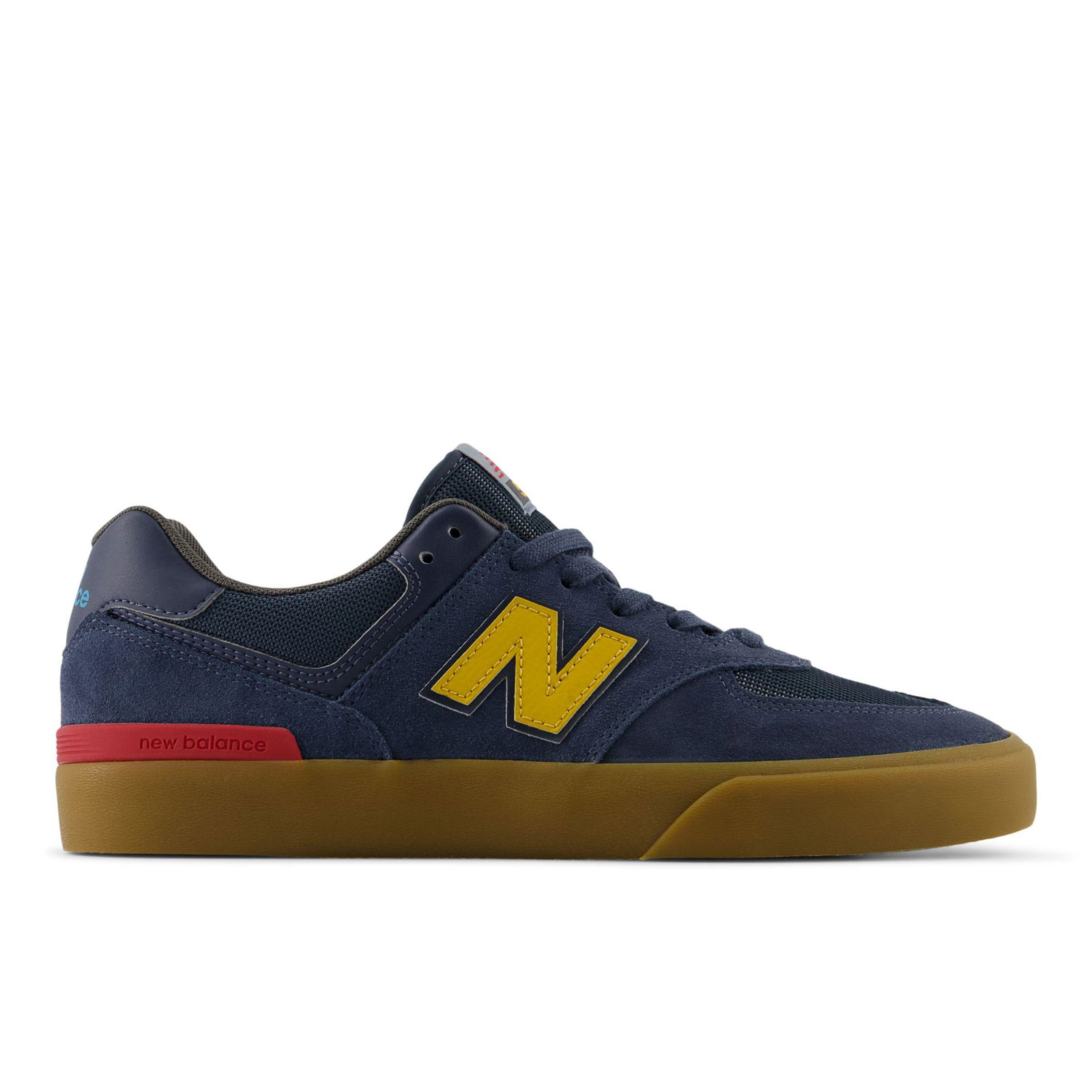 NEW BALANCE NB Numeric 574 Vulc Trainers in Blue/Beige | endource