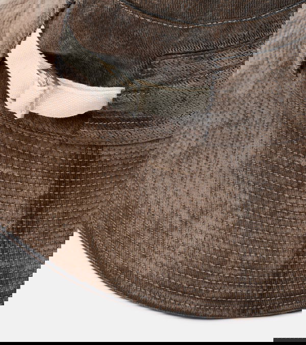 JACQUEMUS Bob De-Nîmes Velvet Bucket Hat | endource