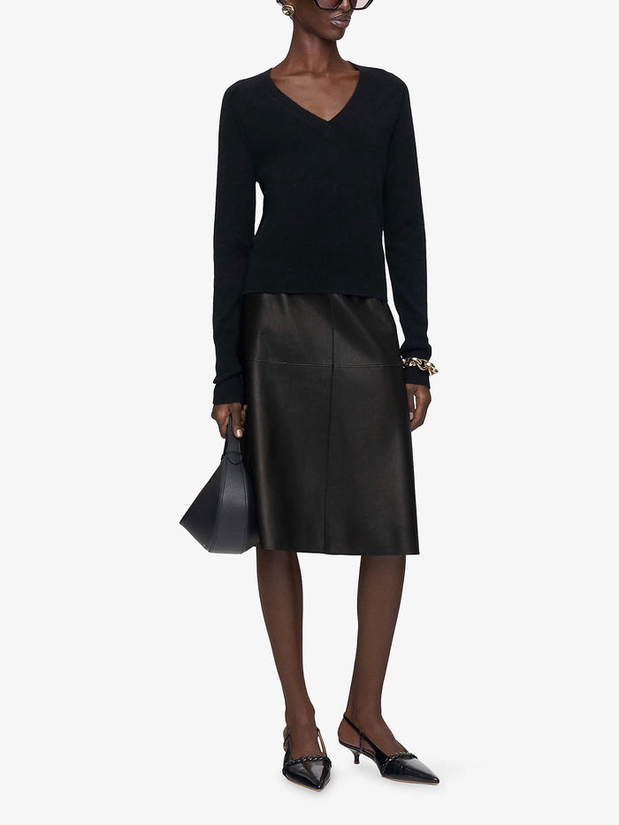 JOSEPH Lucille V-Neck Cashmere-Blend Jumper | endource