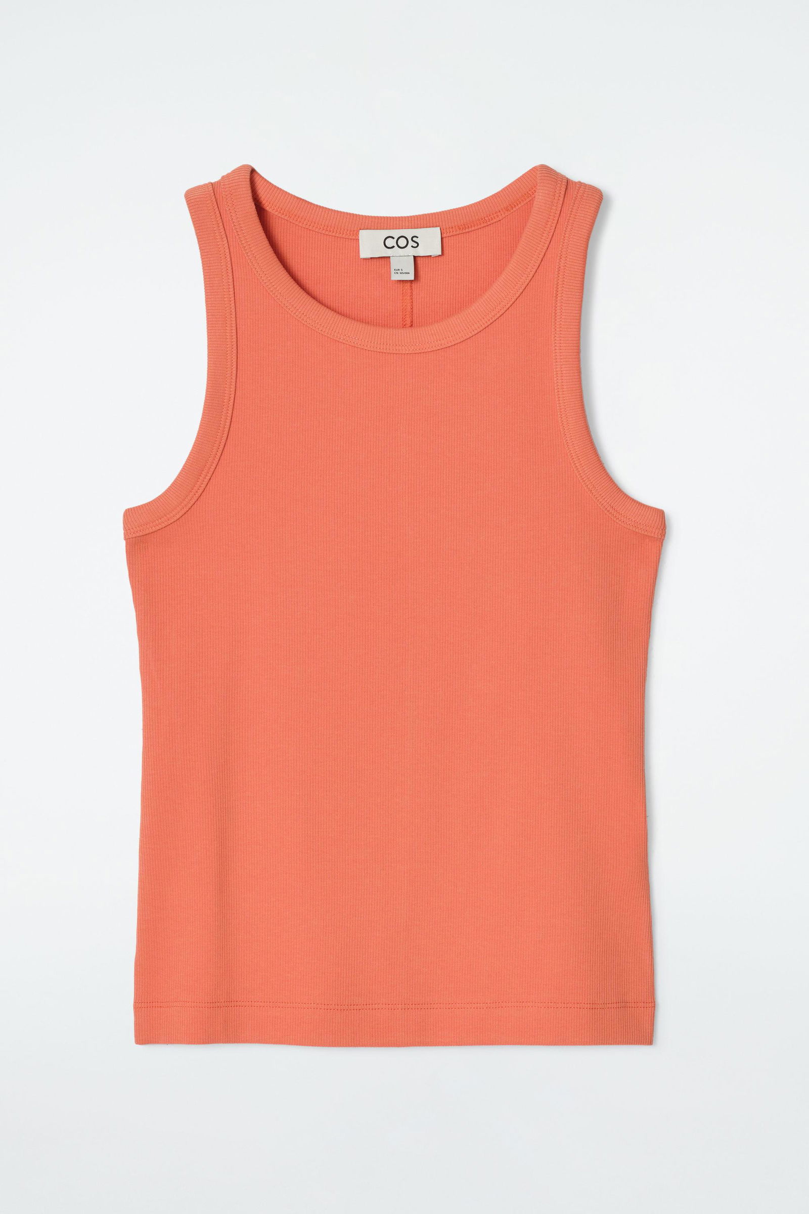 COS Ribbed Tank Top in ORANGE | endource