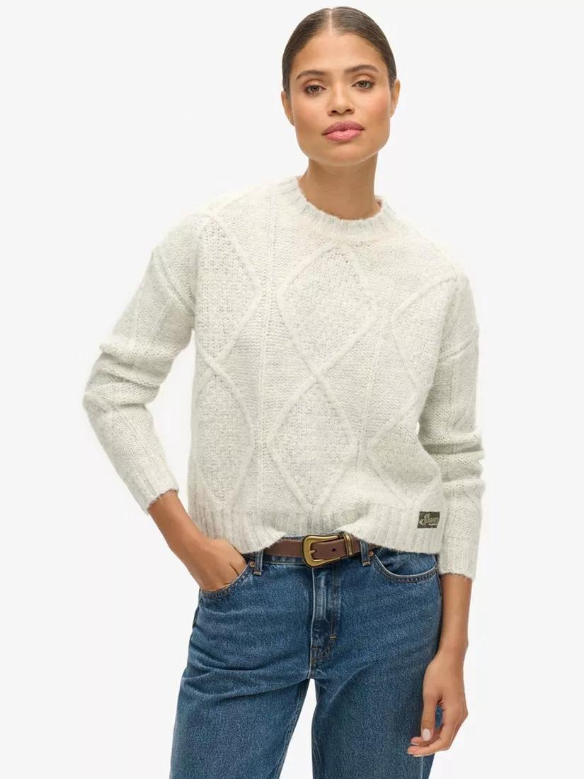 SUPERDRY Chunky Cable Knit Jumper | endource