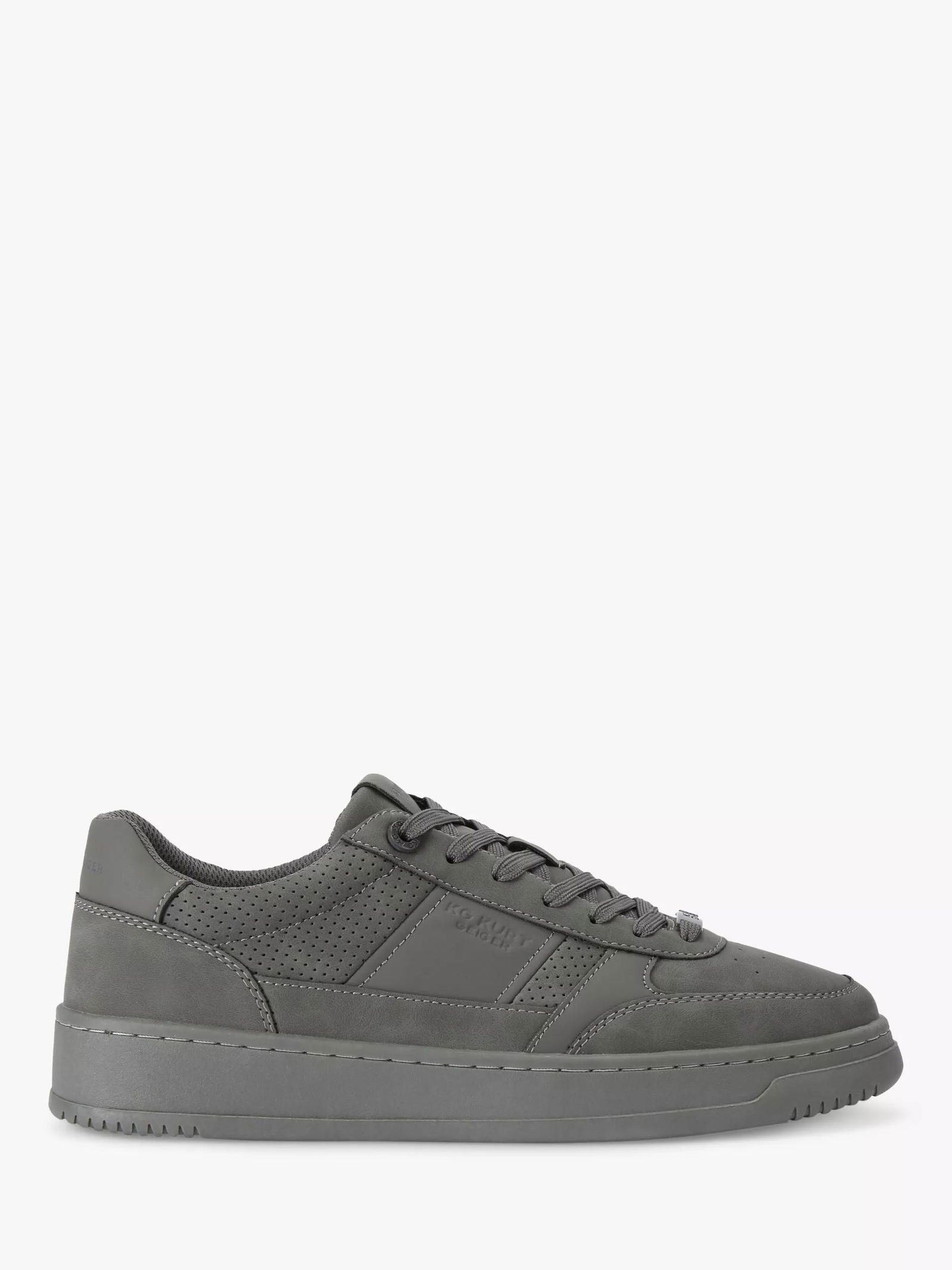KURT GEIGER LONDON Jude Lace Up Trainers in Grey | endource