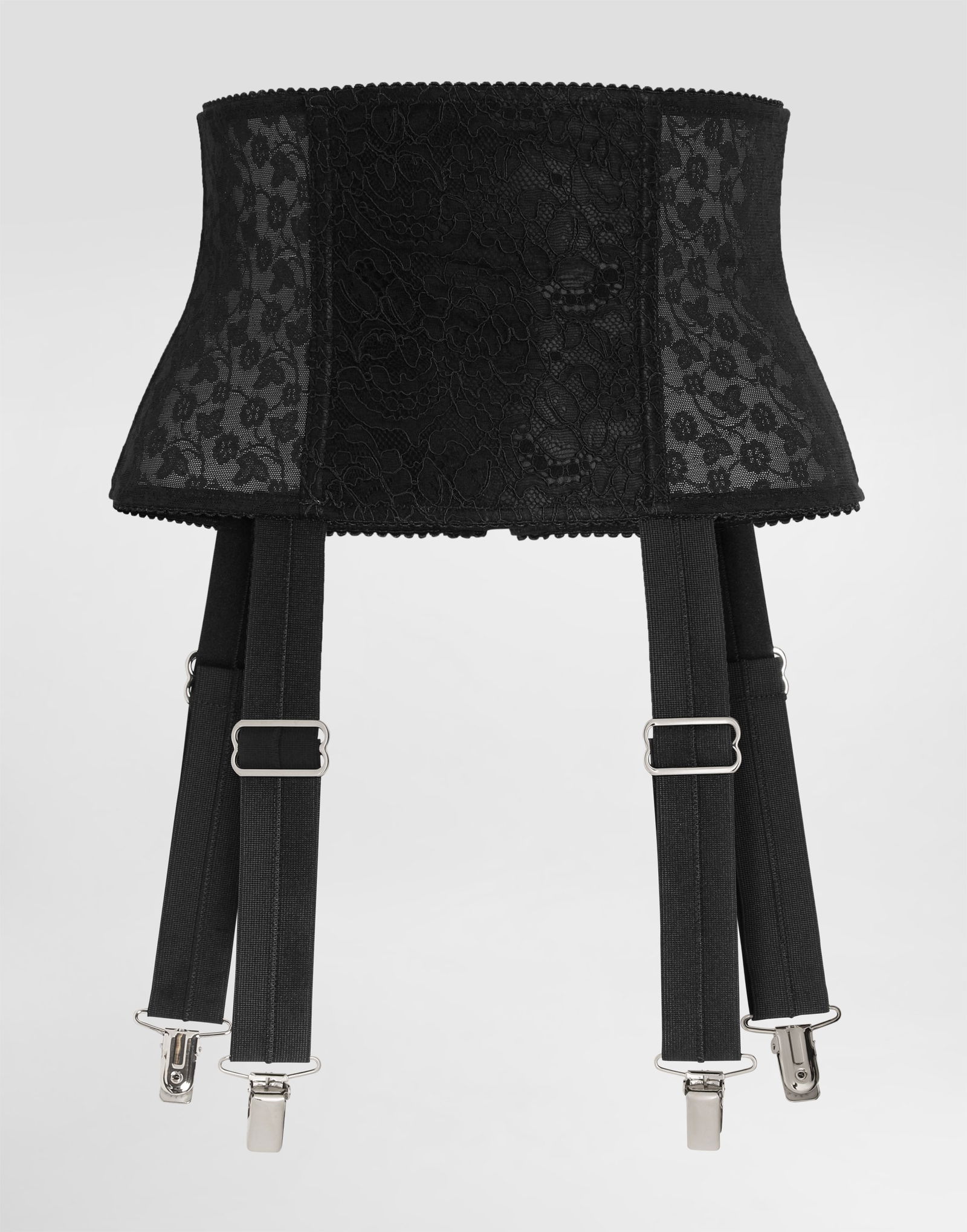 DOLCE & GABBANA Stretch Marquisette Corset Belt With Garters | endource
