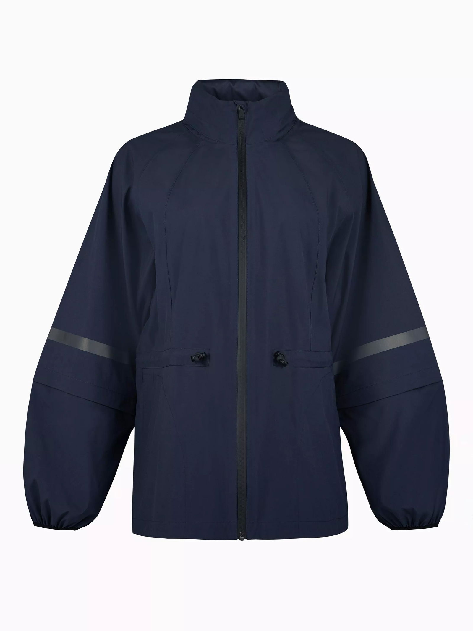 SWEATY BETTY Mission Waterproof Performance Jacket in Navy Blue | endource