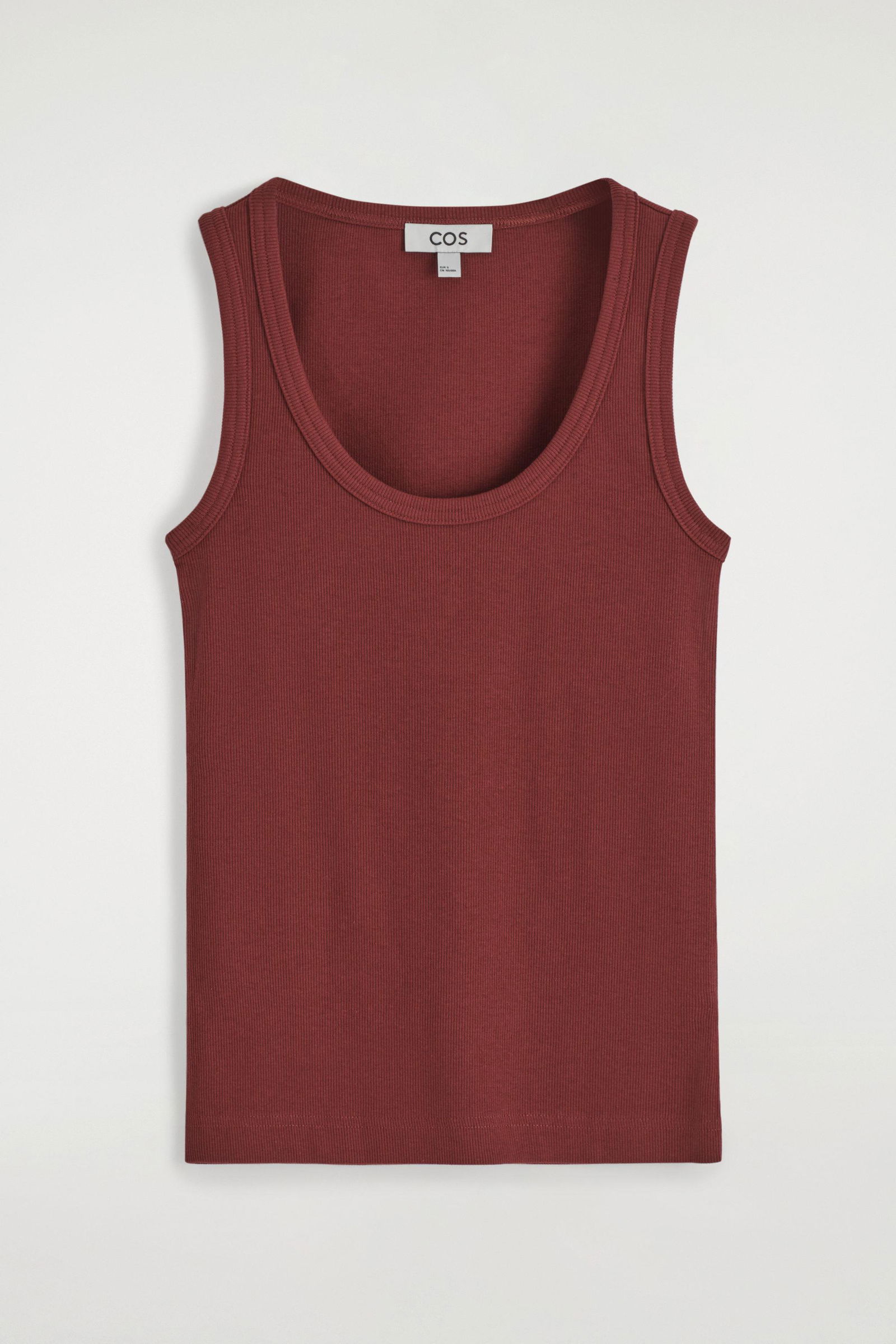 COS Ribbed Scoop-Neck Tank Top | endource