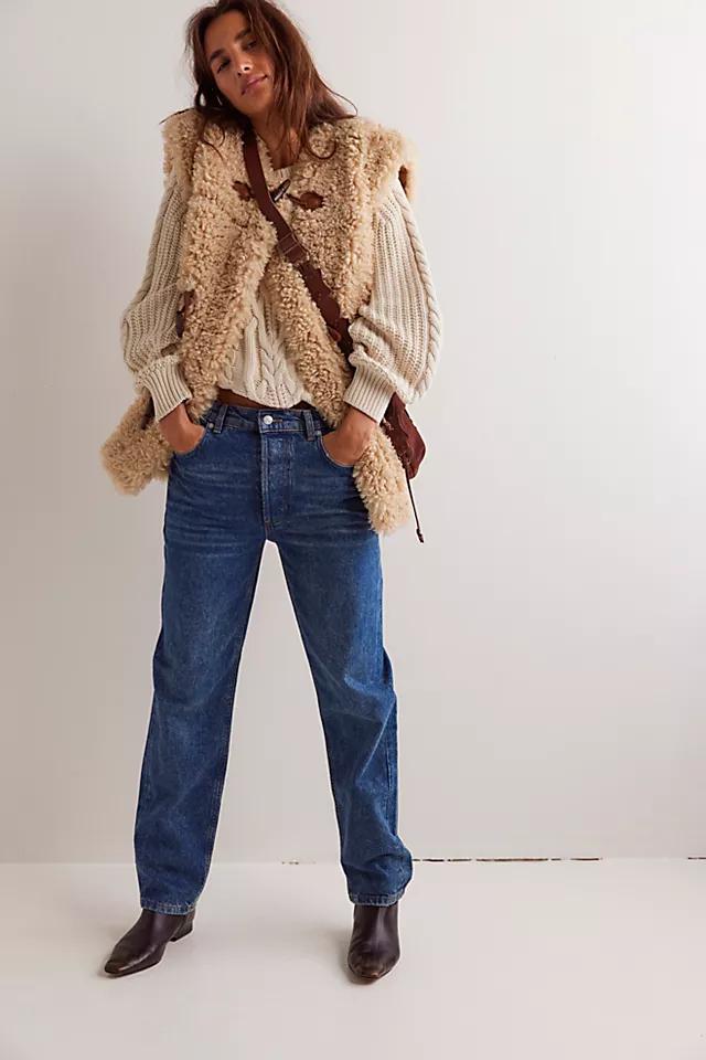 FREE PEOPLE We The Free - Zane Relaxed Slim Jeans in Mellow Blue | endource