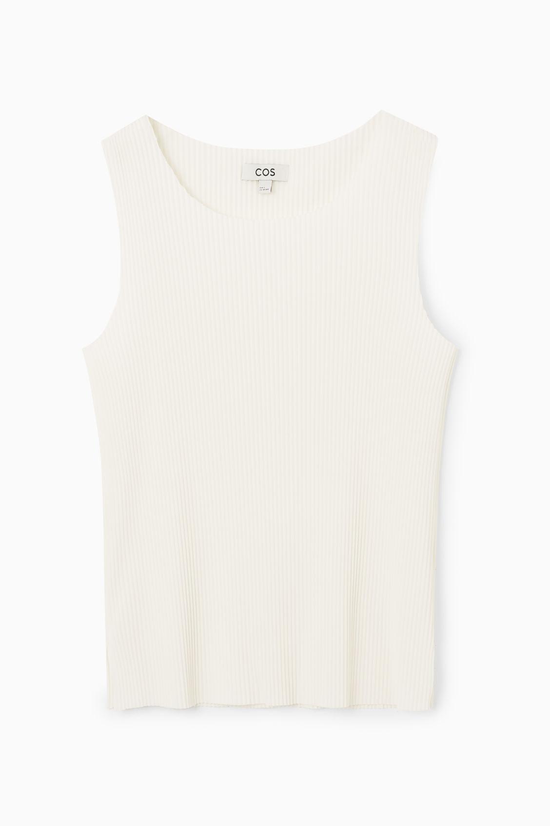COS Ribbed Tank Top in IVORY | endource
