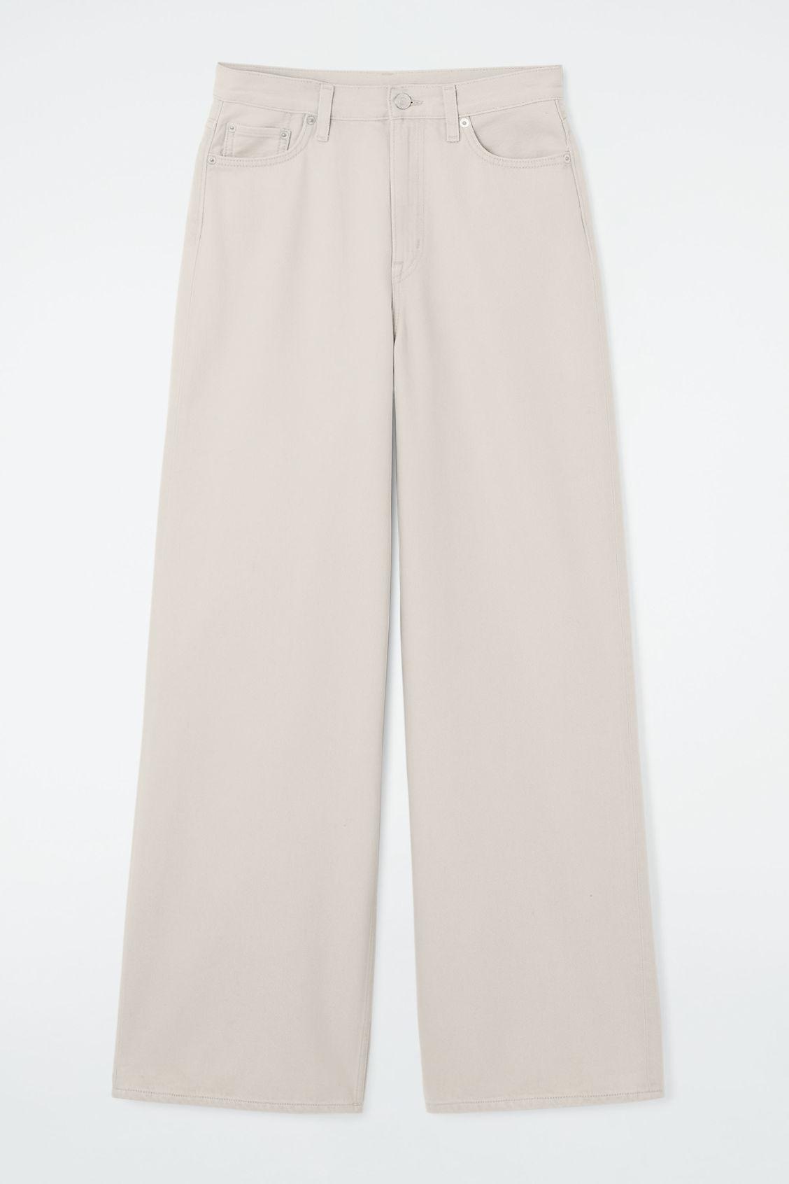 COS Tide Wide Jeans in ECRU | Endource