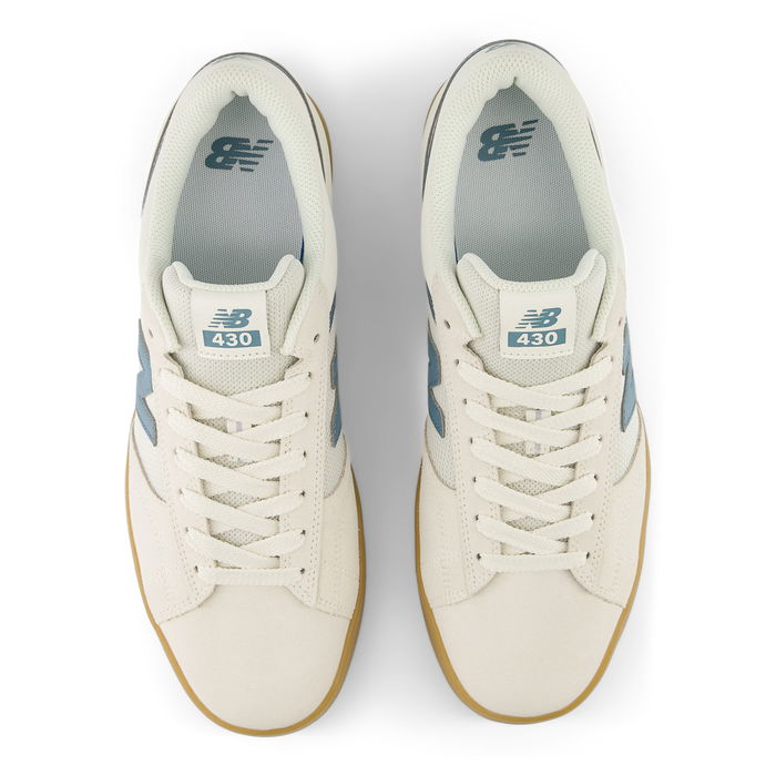 NEW BALANCE Unisex NB Numeric 430 In White/Blue Suede/Mesh | endource