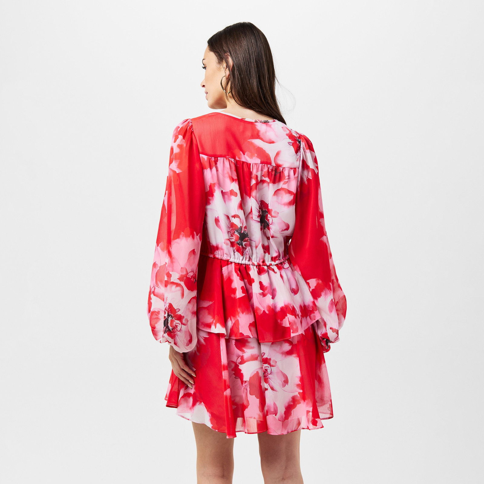 TED BAKER Leyna Tie-Fastened Mini Dress | endource