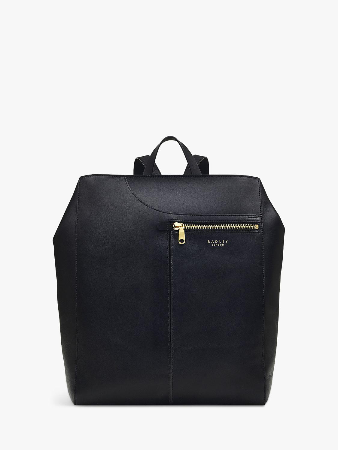 RADLEY Pockets Icon Medium Ziptop Backpack in Black | endource
