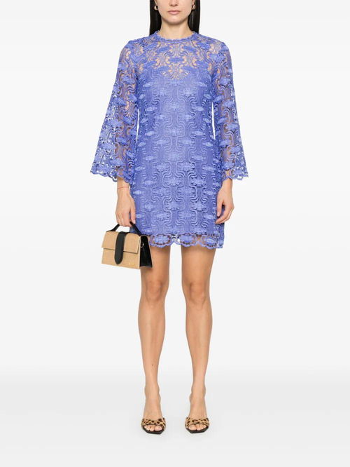 ZIMMERMANN Maxine Lace Mini Dress - Purple | endource
