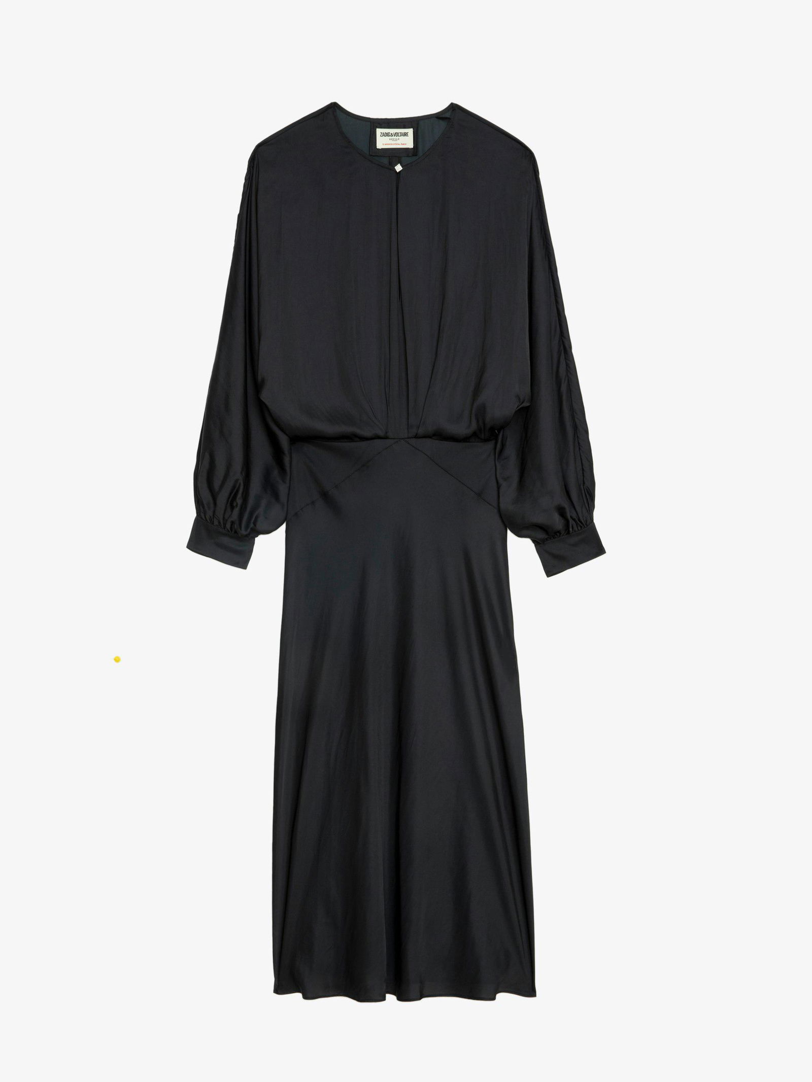 ZADIG & VOLTAIRE Ruiko Satin Dress in Black | endource