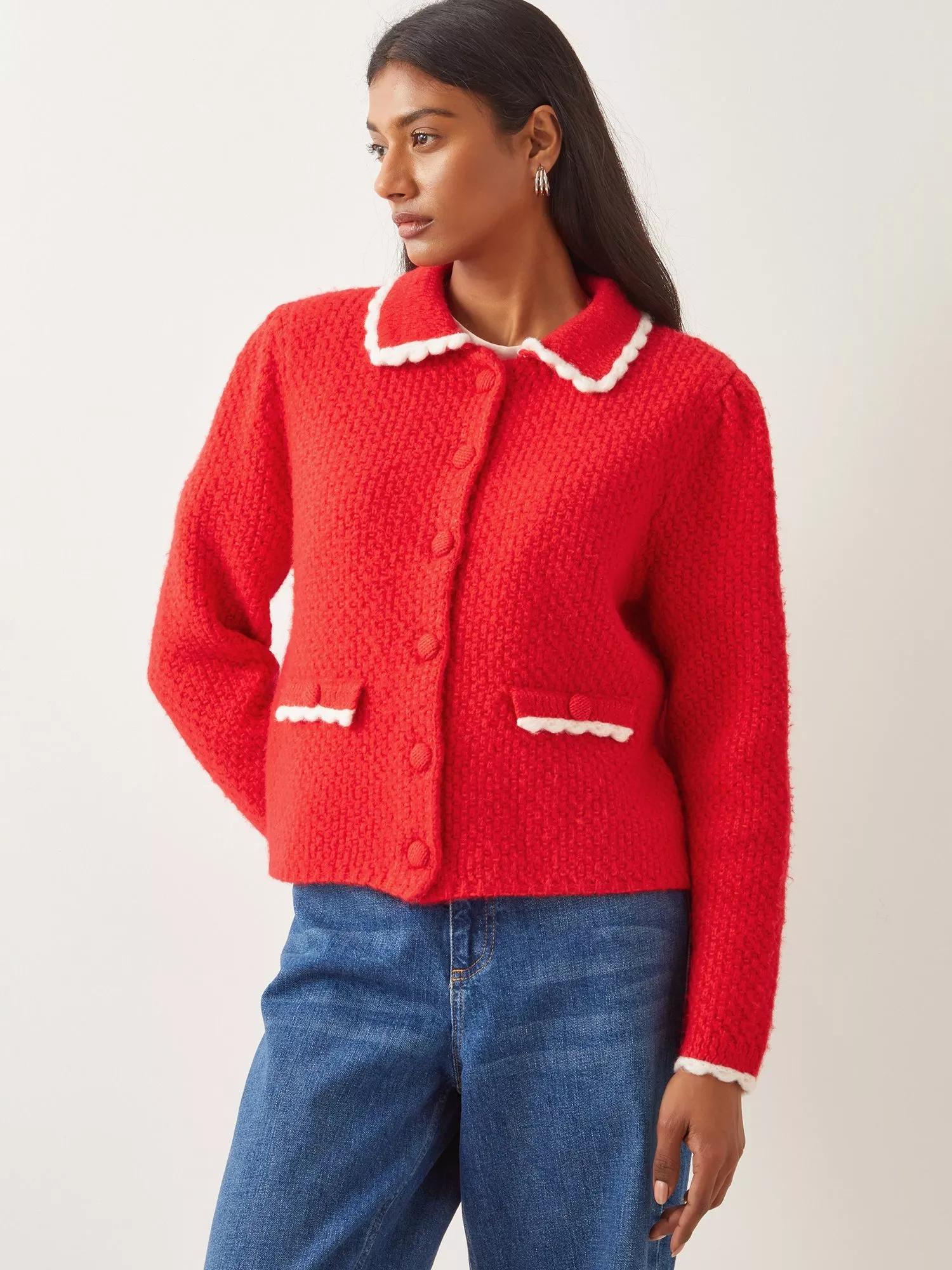 Monsoon Nina Scallop Collar Cardigan | endource