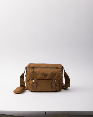 PRADA Re-nylon Shoulder Bag, Woman, Brandy | endource