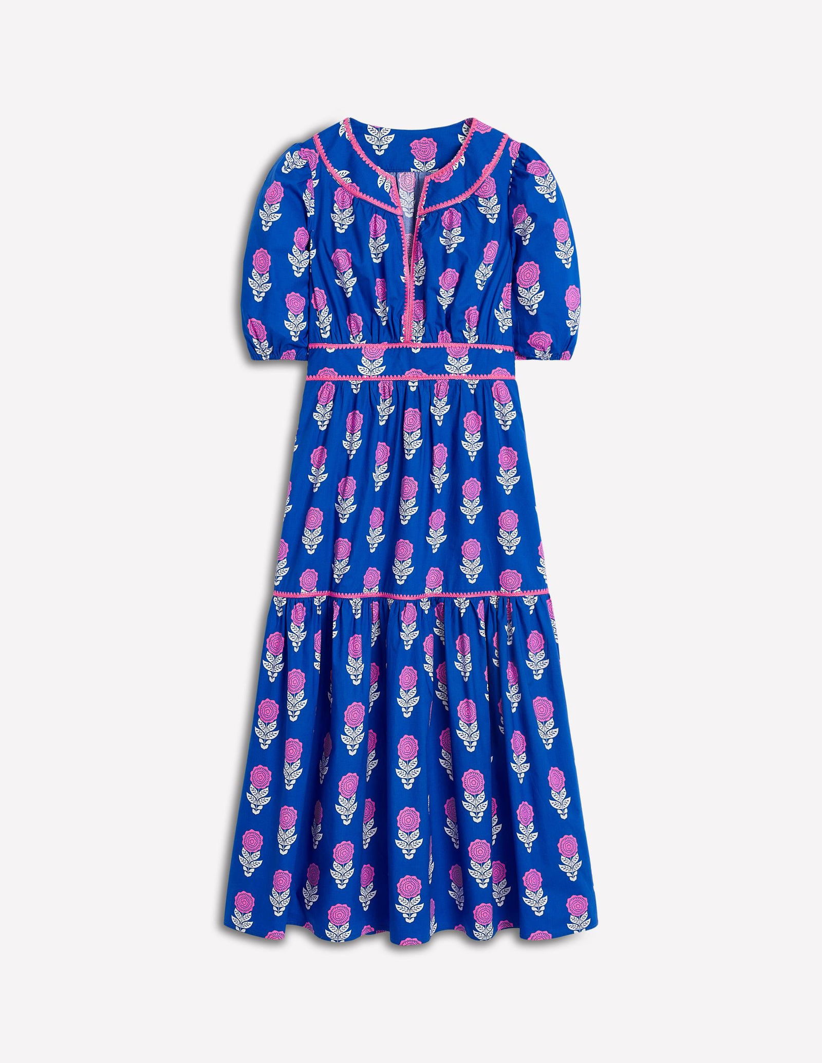 BODEN Rhea Embroidered Midi Dress | endource