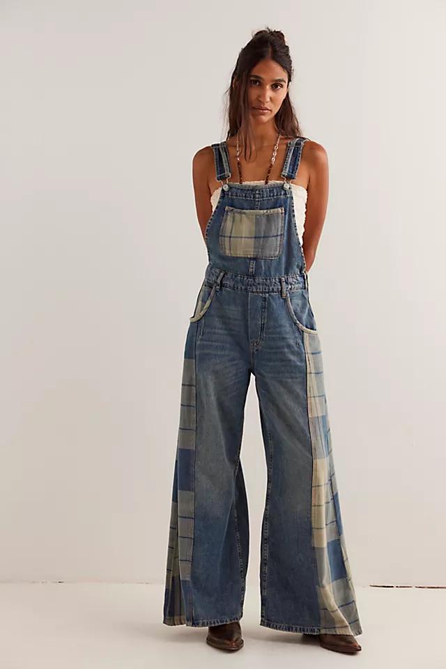 FREE PEOPLE We The Free - Drifter Patched Overalls in From Shetland ...