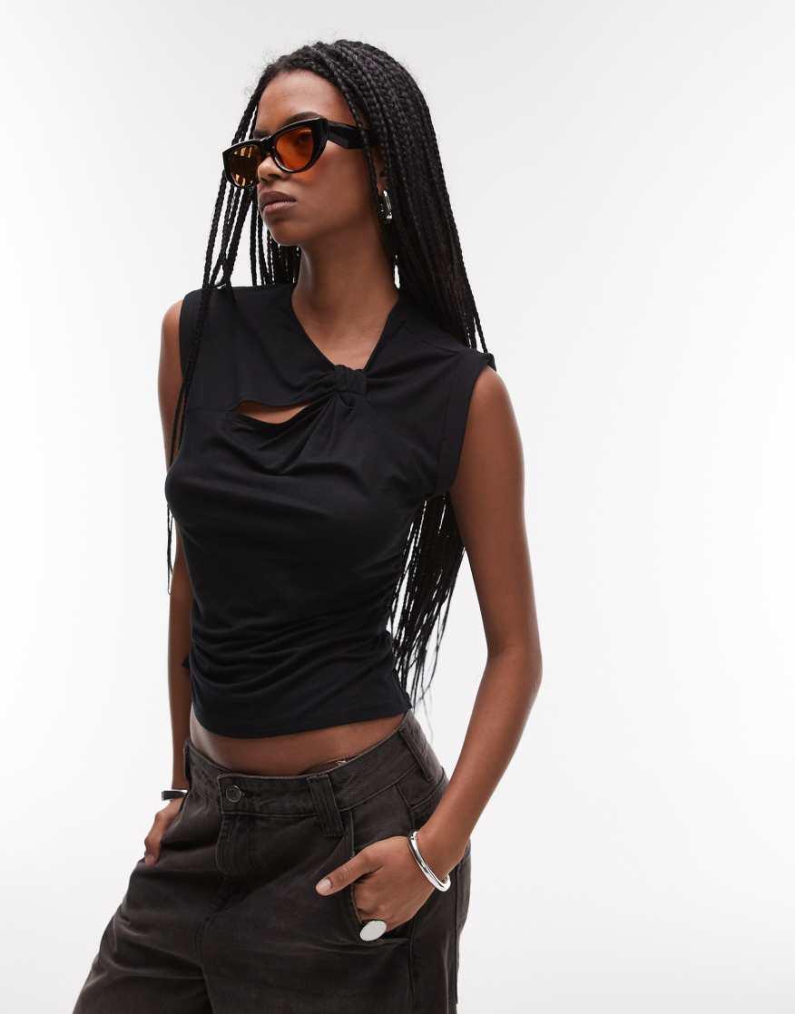 ALLSAINTS Robin Top in black | endource