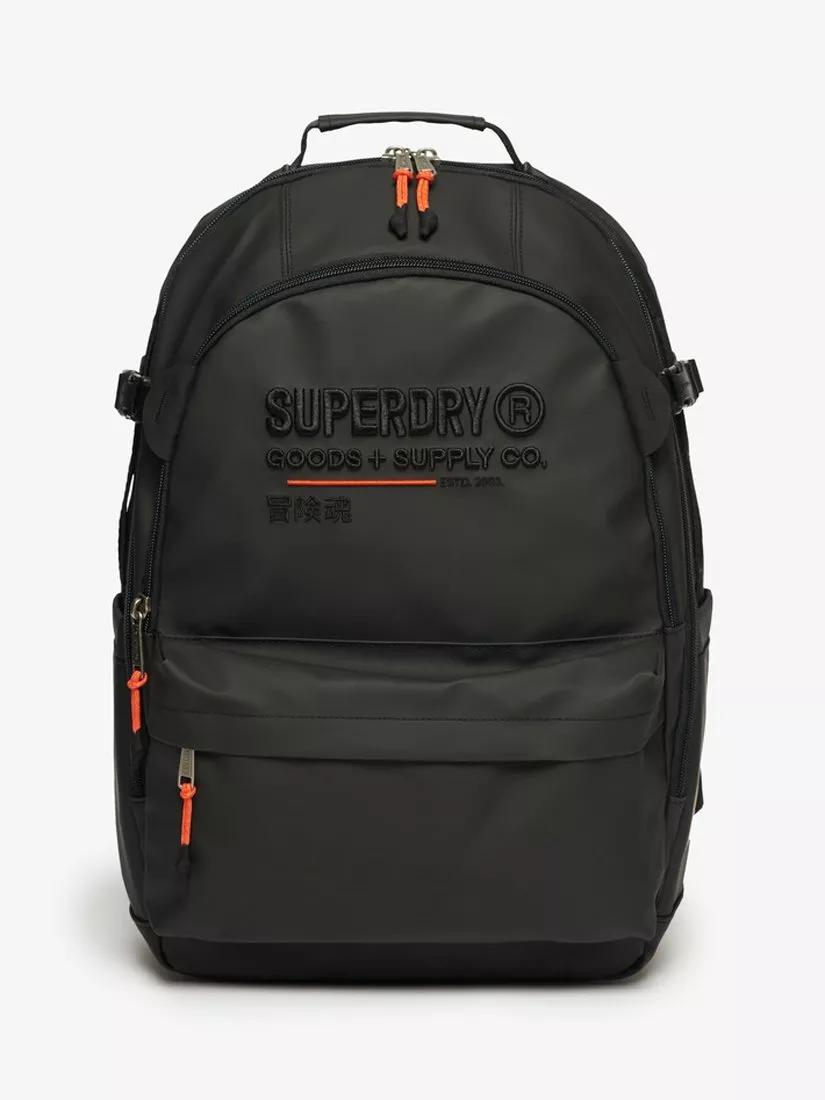 SUPERDRY Tarp Utility Backpack in Black | endource