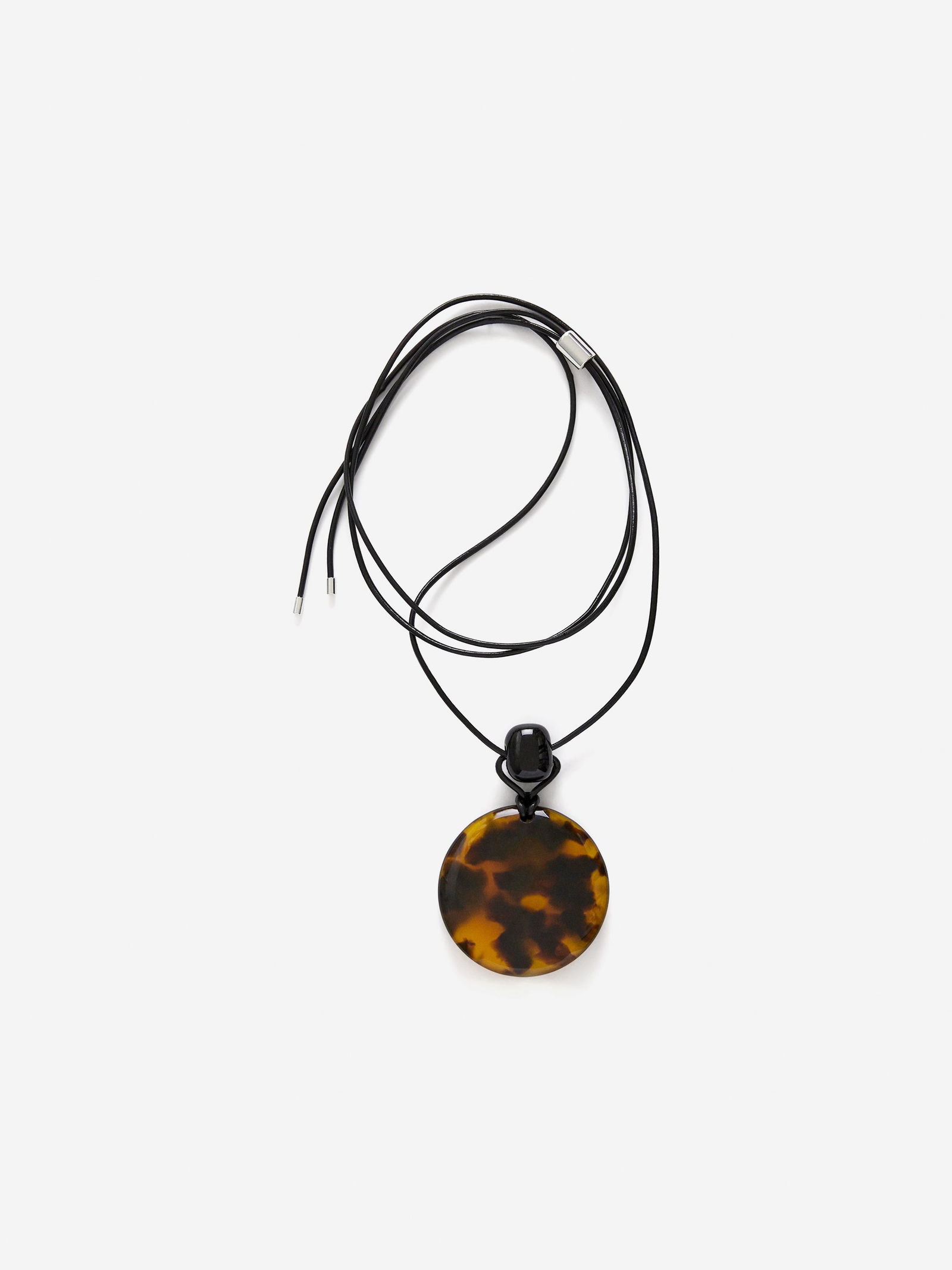 ARKET Leather Cord Pendant Necklace | endource