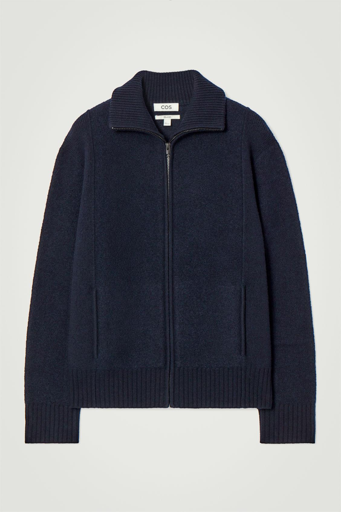 COS Boiled Merino Wool Track Jacket | endource