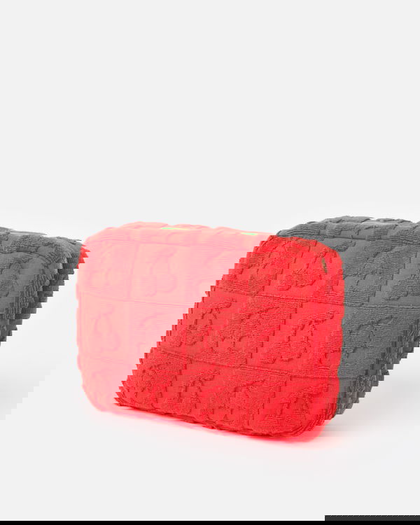 OLIVER BONAS Cherry Red Towel Fold Out Makeup Bag | endource