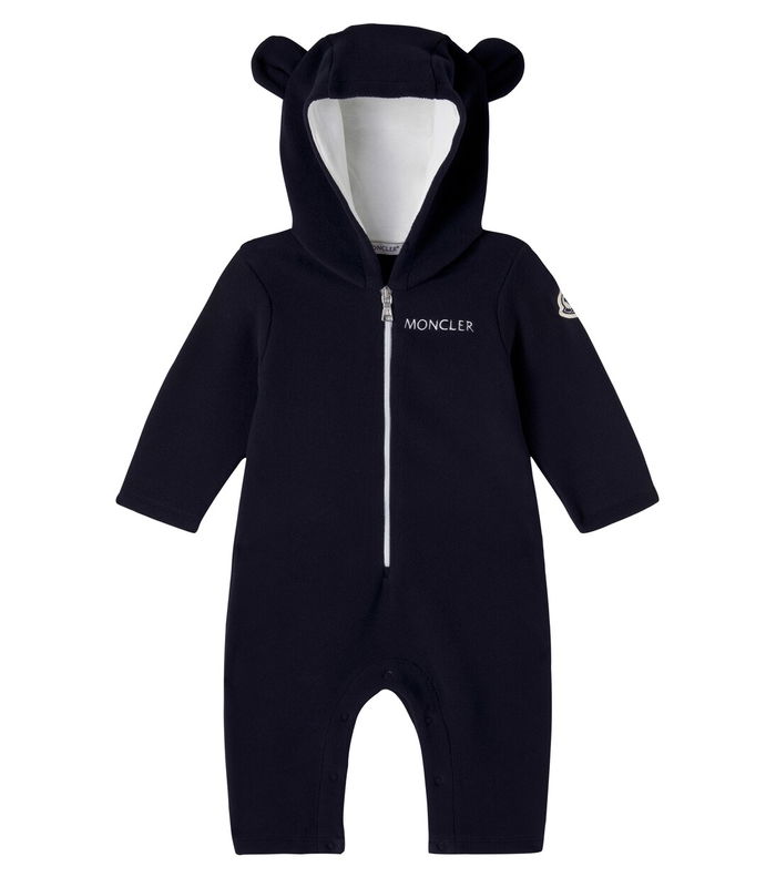 MONCLER Baby Logo Fleece Onesie | endource