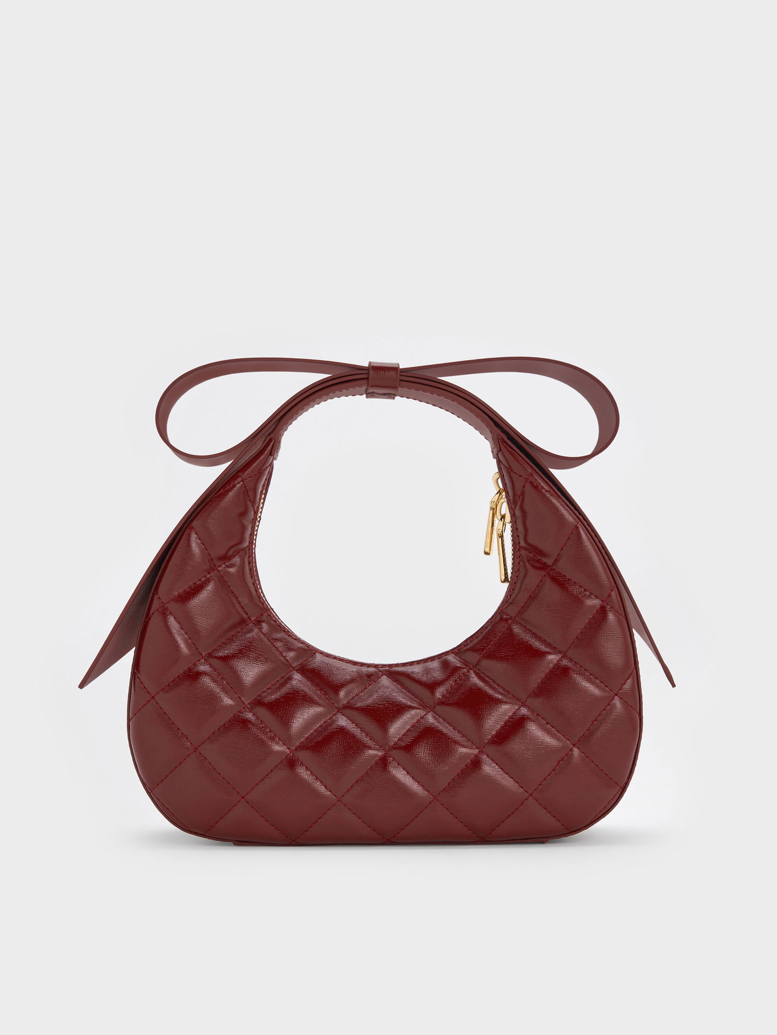 CHARLES & KEITH Janie Quilted Bow-Handle Bag | endource