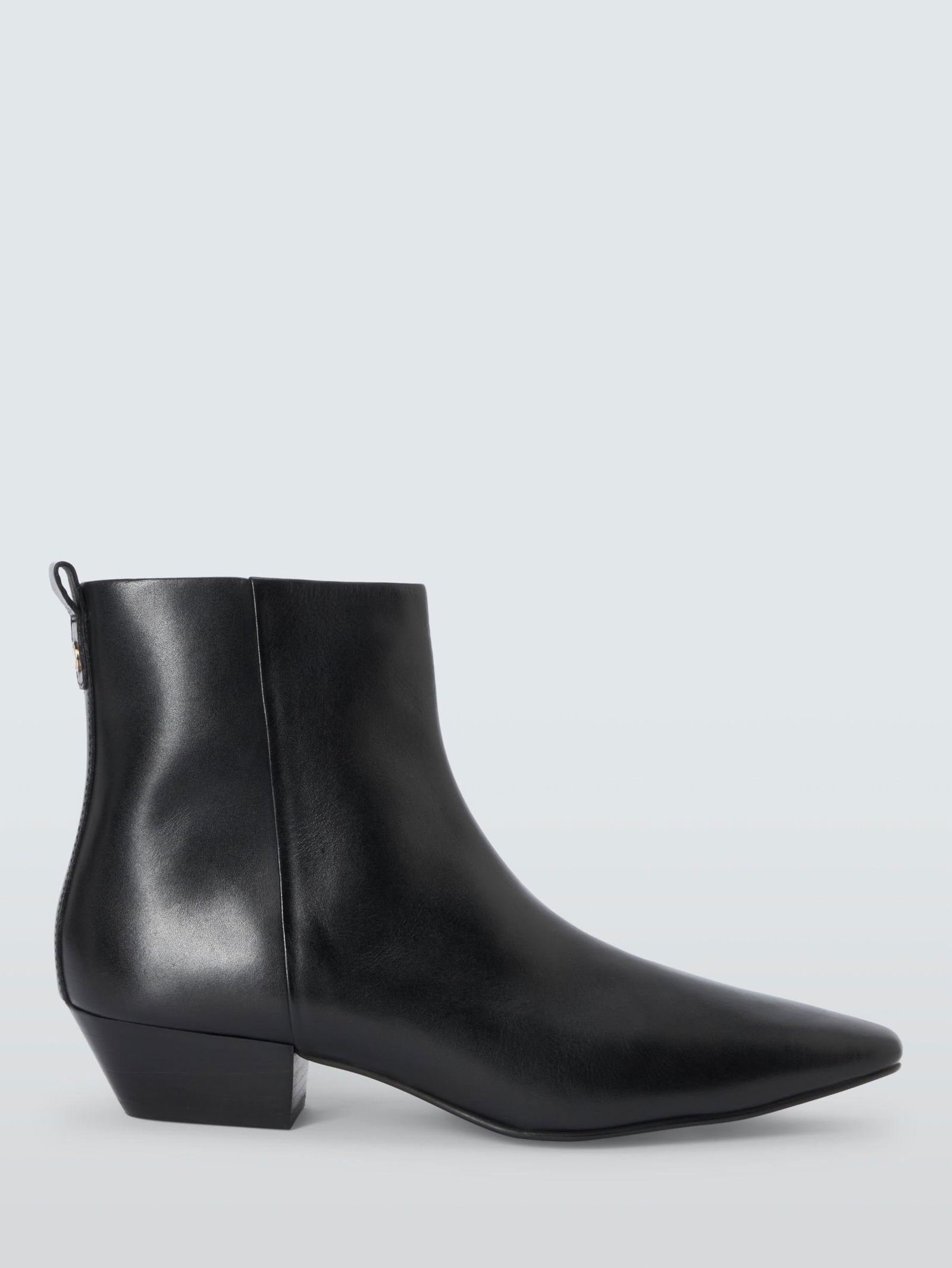 JOHN LEWIS Princess Leather Chisel Toe Cropped Pixie Ankle Boots | endource