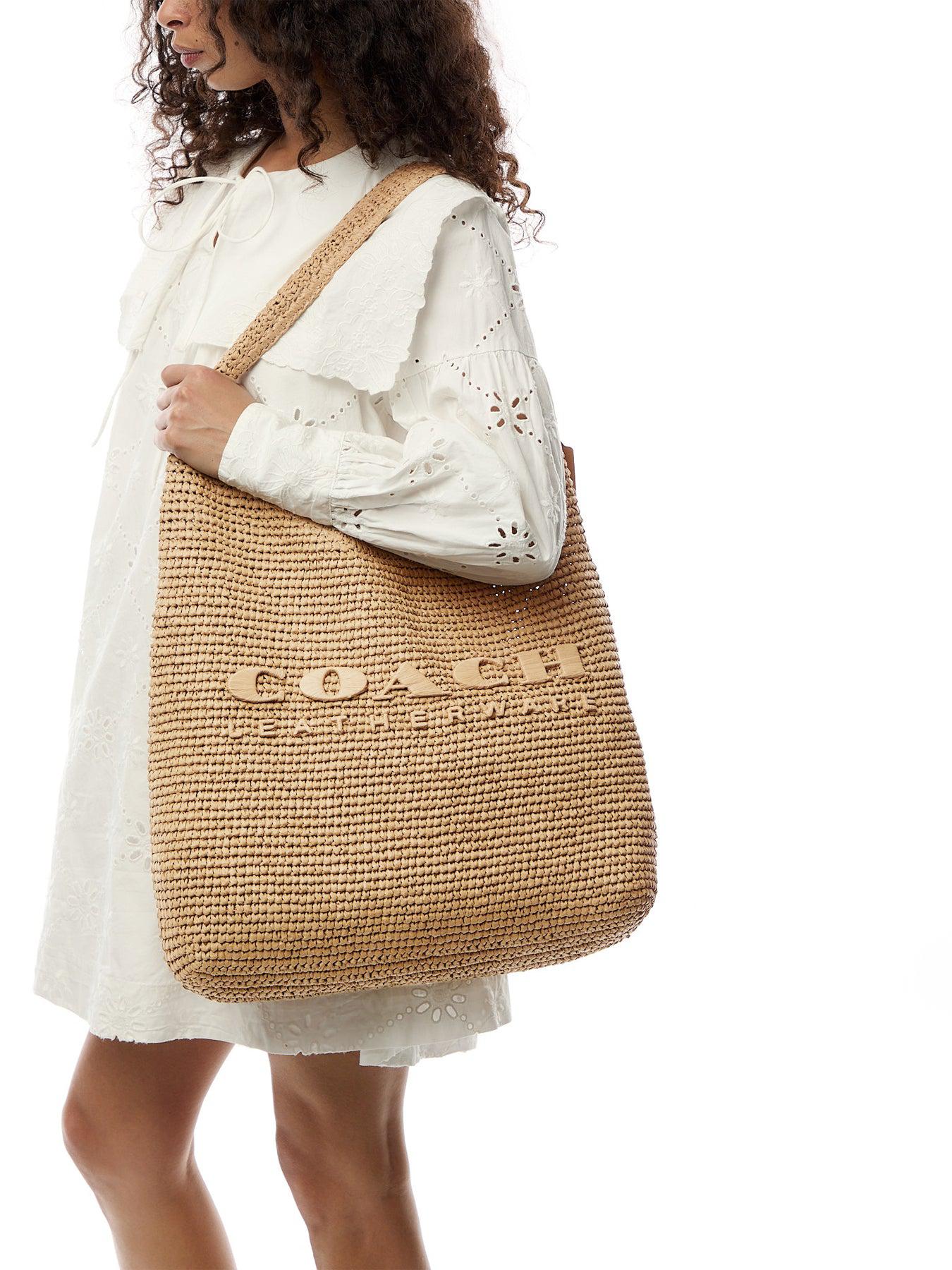 COACH Straw Brooklyn Bag in b4/natural | endource