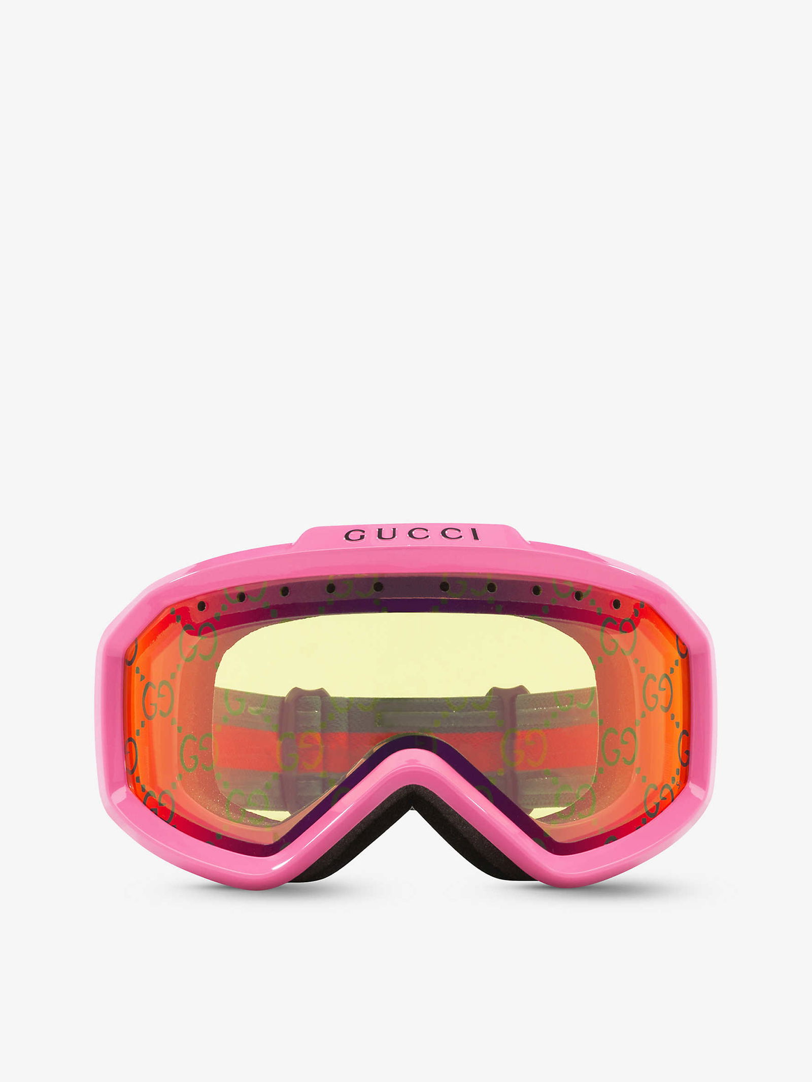 GUCCI Irregular-Frame Injected Goggles in PINK | endource