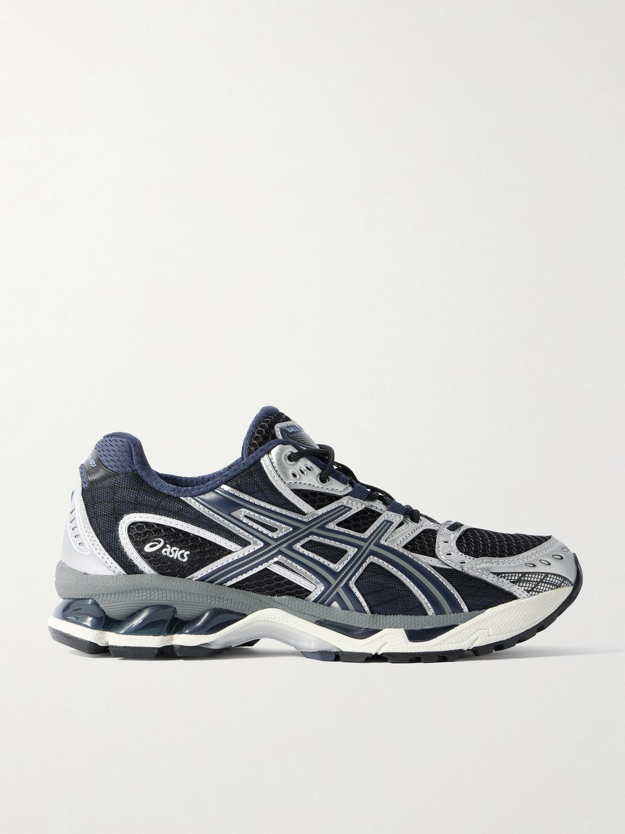 ASICS Gel-Nimbus 10.1 Metallic Rubber-Trimmed Mesh Sneakers in Black ...