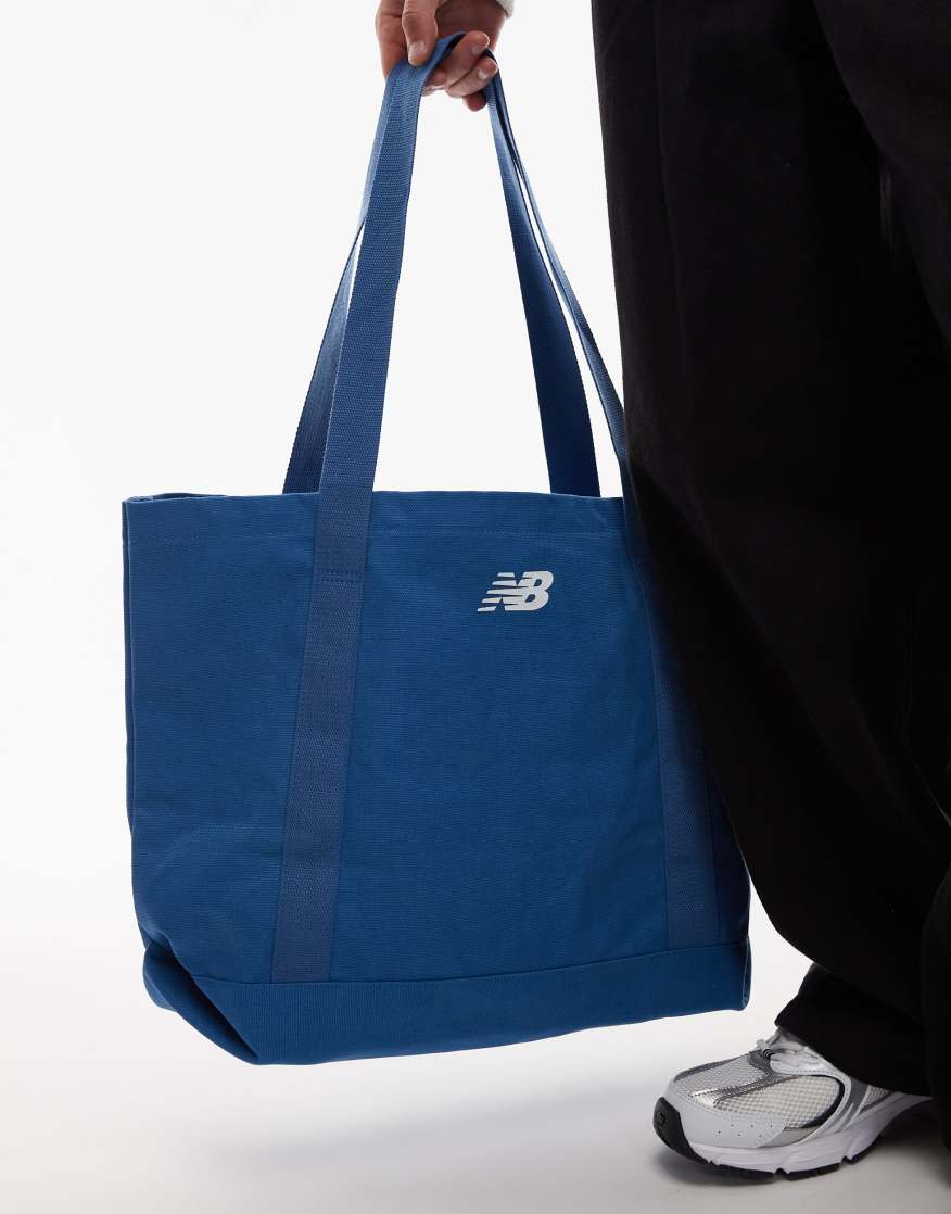 NEW BALANCE Canvas Tote Bag In Blue | endource