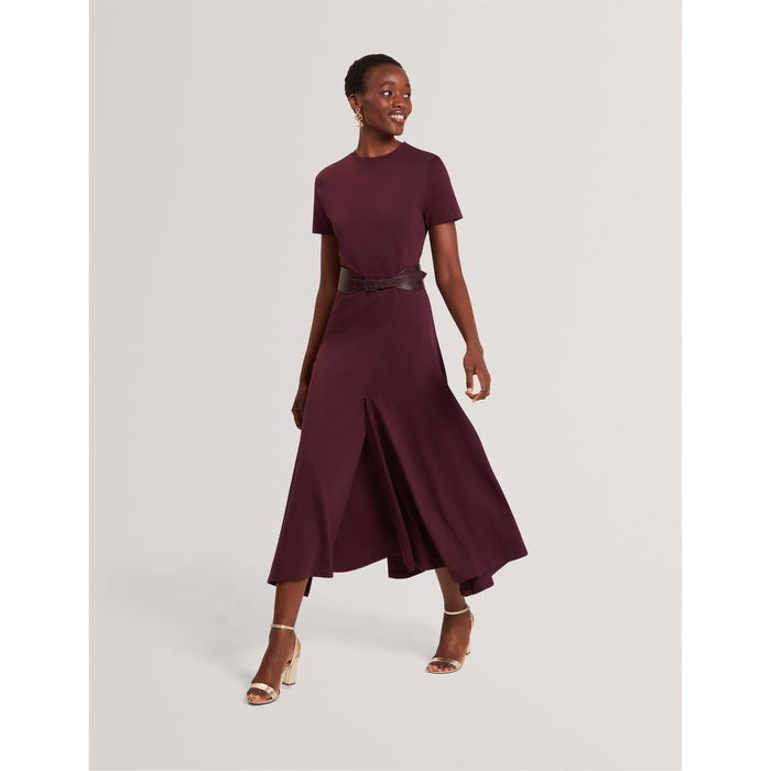 TED BAKER Women's Mixed Midi Tea Dress | endource