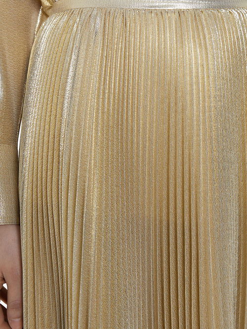 JOSEPH Essai Pleated Silk-Blend Midi Skirt | endource