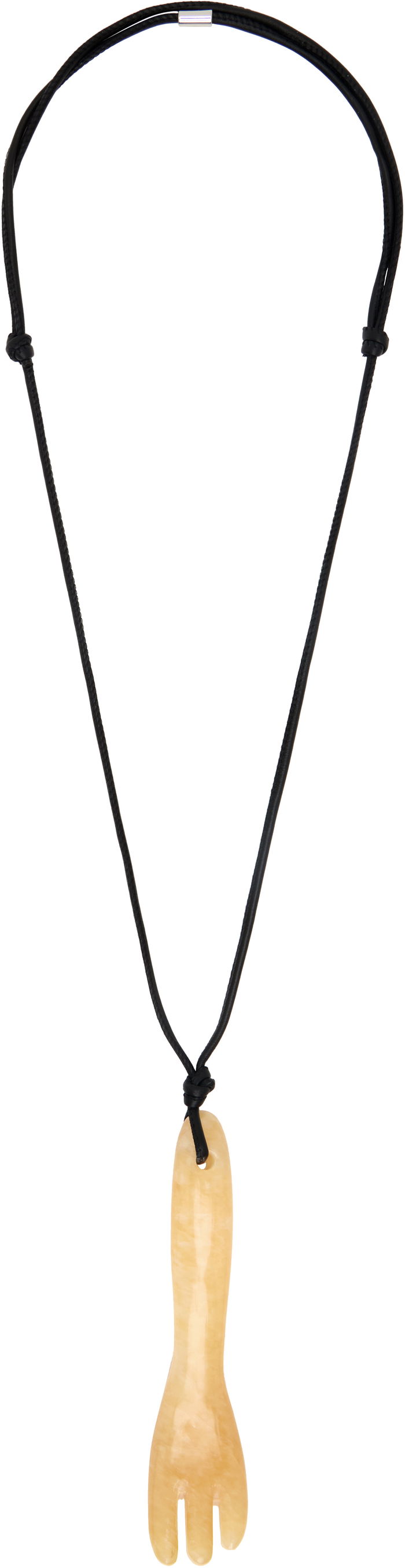 LEMAIRE Aragonite Gua Sha Fork Necklace | endource