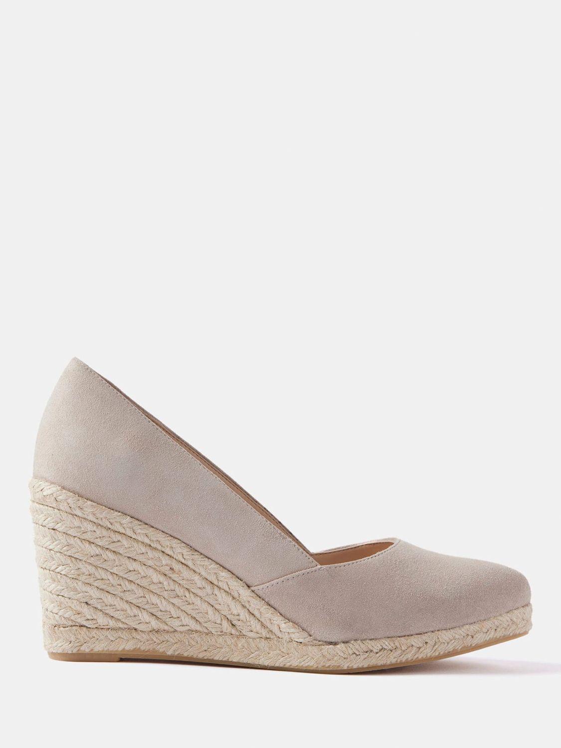 MINT VELVET Suede Espadrille Wedges in Natural | Endource