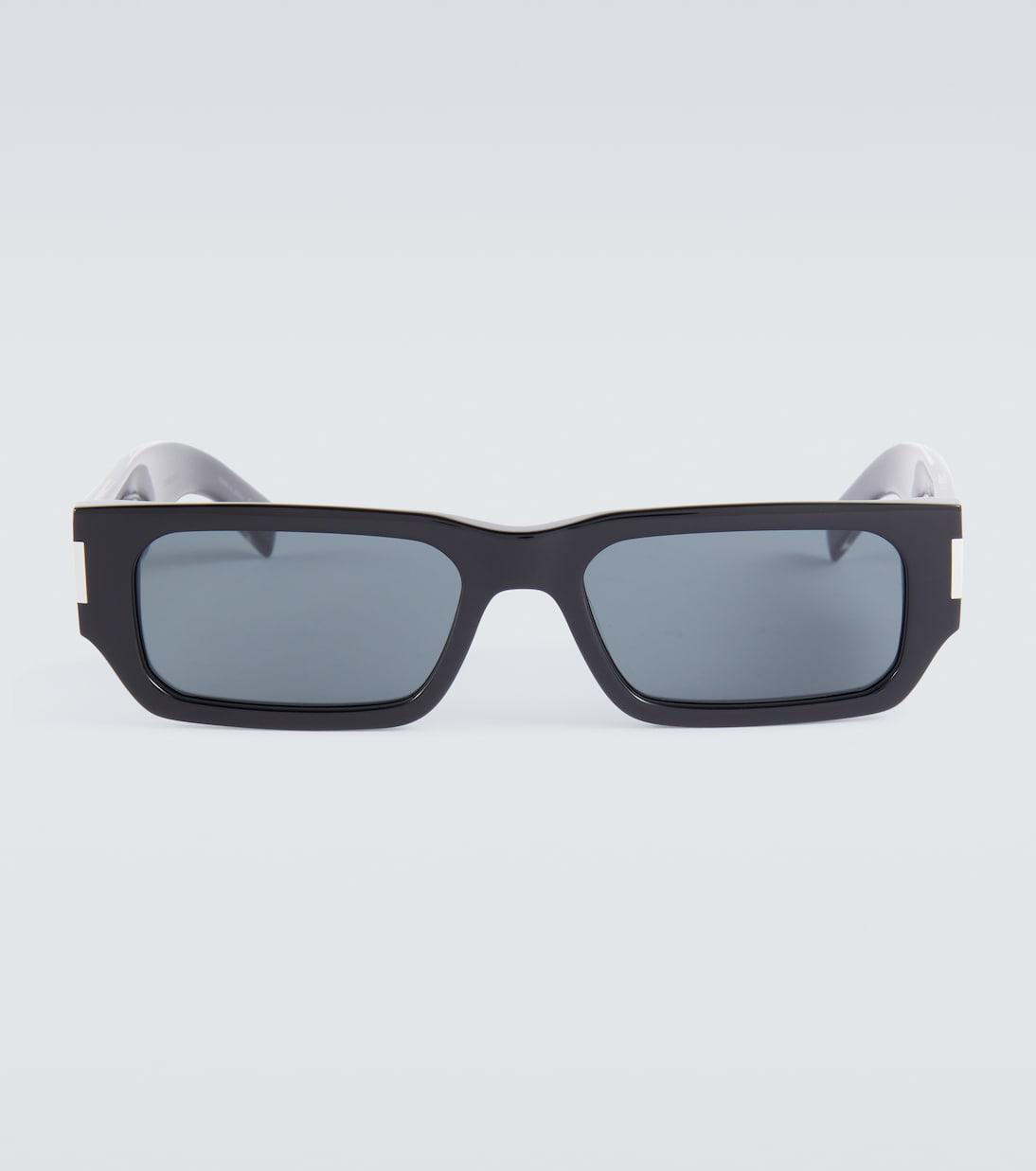 SAINT LAURENT SL 660 Rectangular Sunglasses in Black | Endource