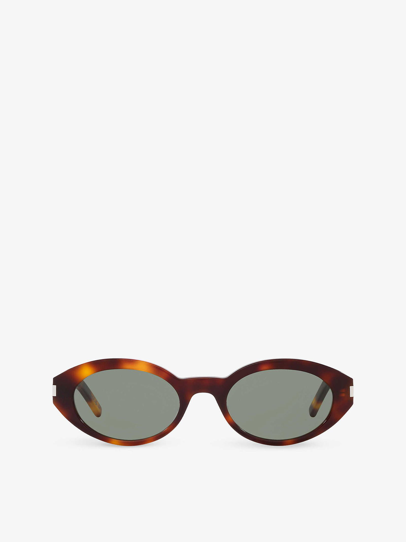 SAINT LAURENT SL 567 Oval-Frame Tortoiseshell Sunglasses in BLACK ...