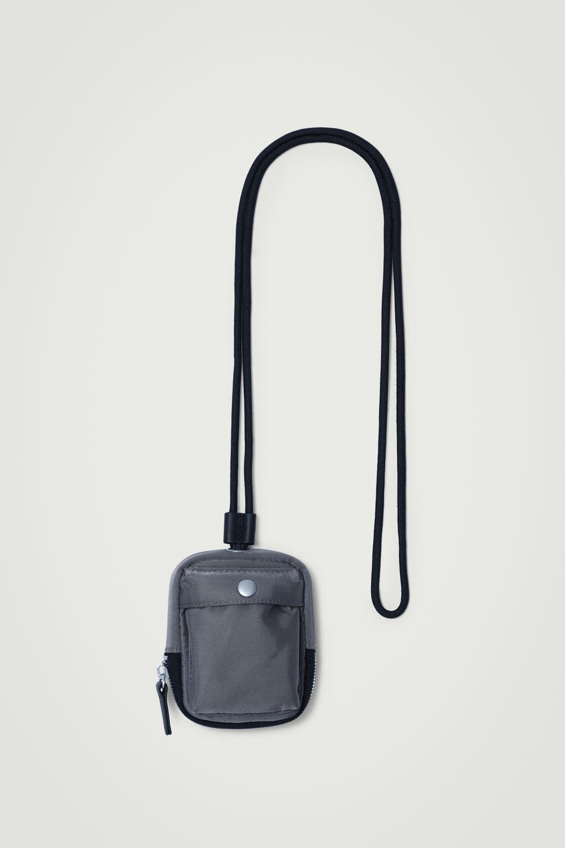 COS Mini Crossbody Nylon Pouch in GREY | endource