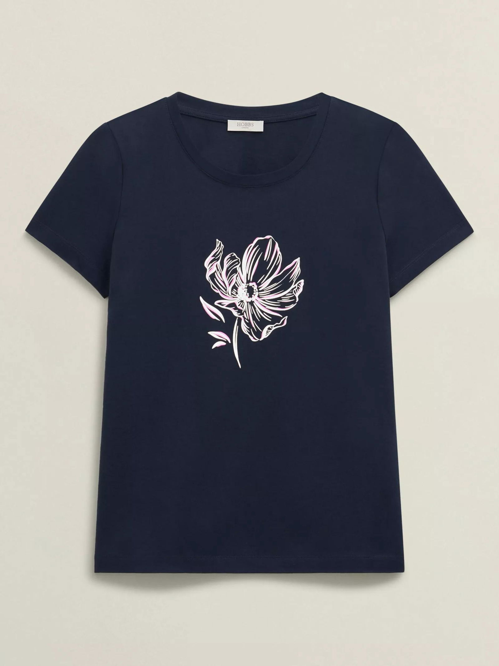 HOBBS Pixie Floral T-Shirt in Navy/Multi | endource