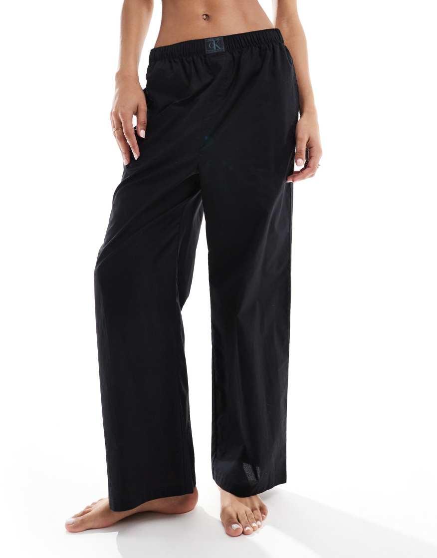 CALVIN KLEIN CK Logo Wide Leg Pyjama Pant | endource