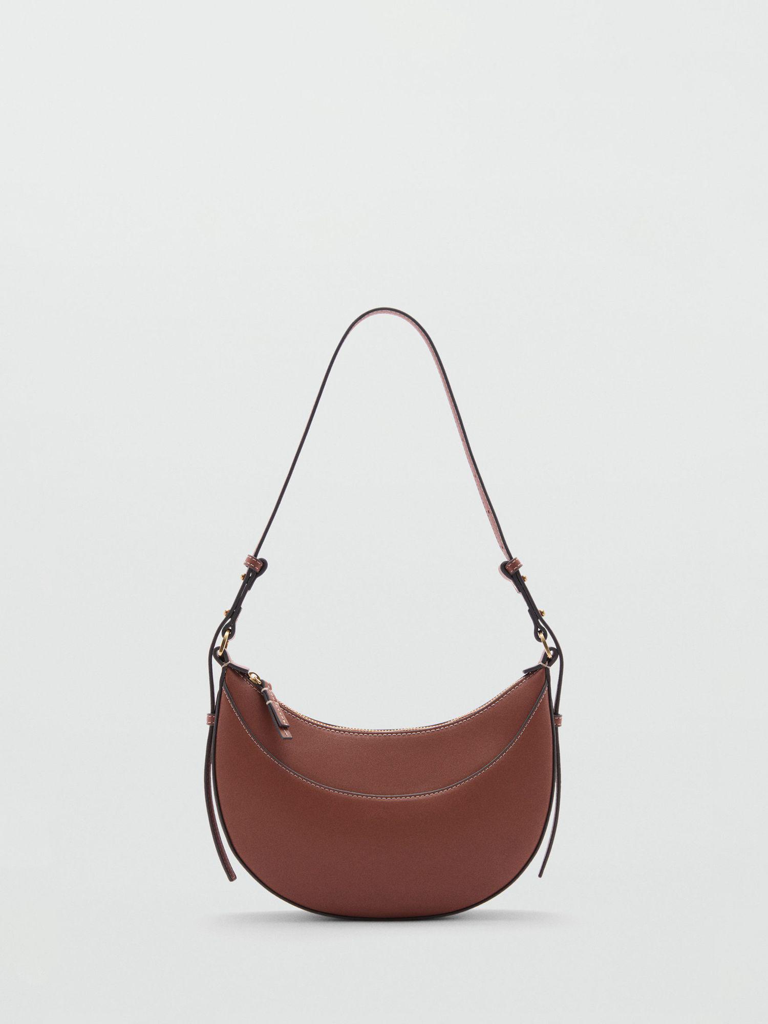 MANGO Lago Oval Small Short Handle Handbag | Endource
