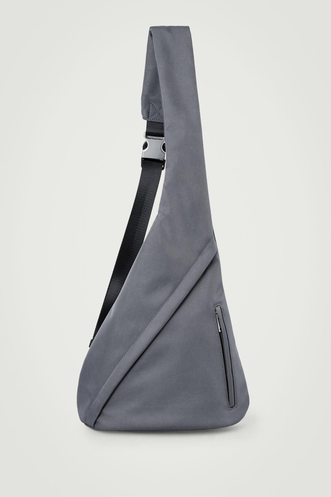 COS Nylon Sling Crossbody in GREY | endource