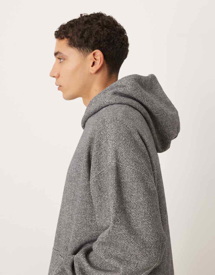 ABERCROMBIE + FITCH Abercrombie & Fitch Essential Hoodie In Herringbone ...