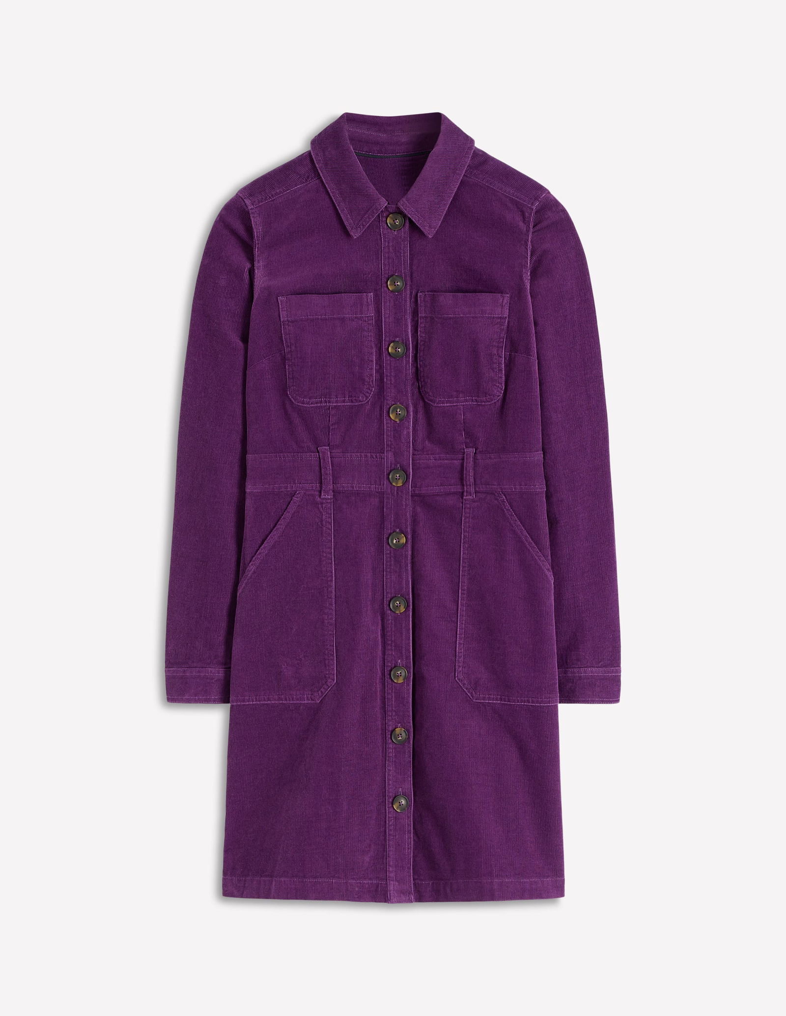 BODEN Amanda Cord Short Dress-Viola Purple | endource