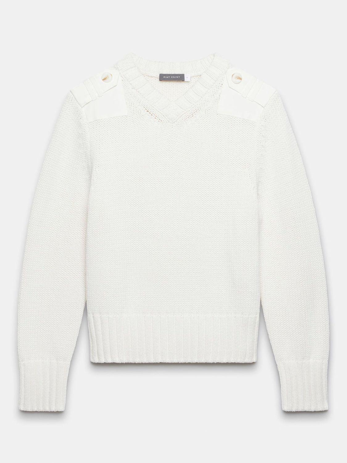 MINT VELVET Utility Knit Jumper in Ivory | Endource