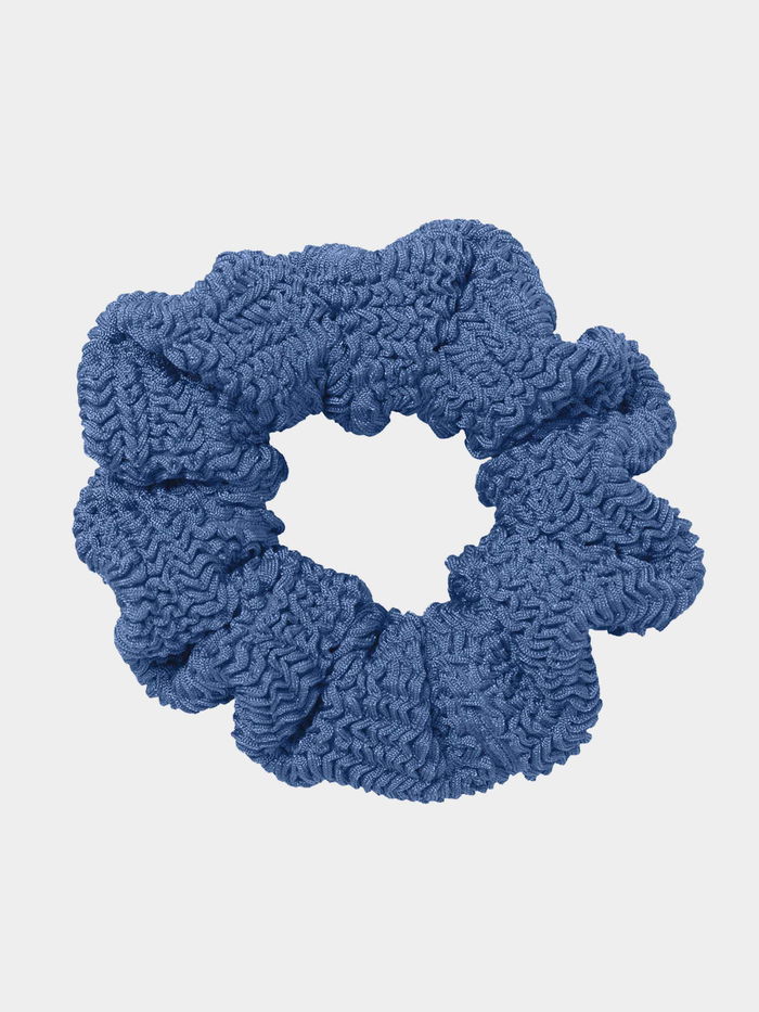HUNZA G Scrunchie - Metallic Denim | endource