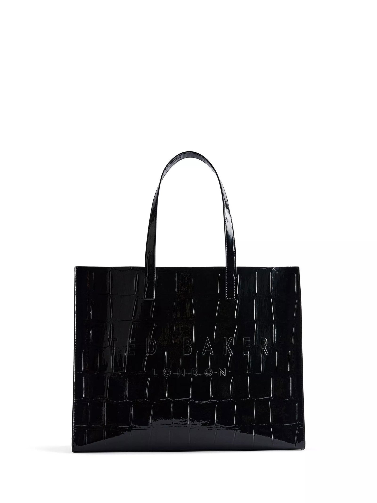 TED BAKER Allicon Croc Effect Extra Large Icon Bag in Black | endource