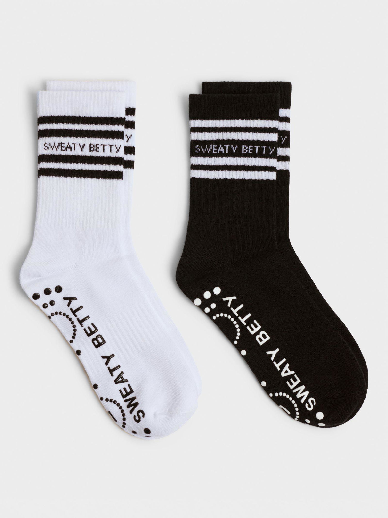SWEATY BETTY Varsity Gripper Ankle Socks, Pack Of 2 | endource